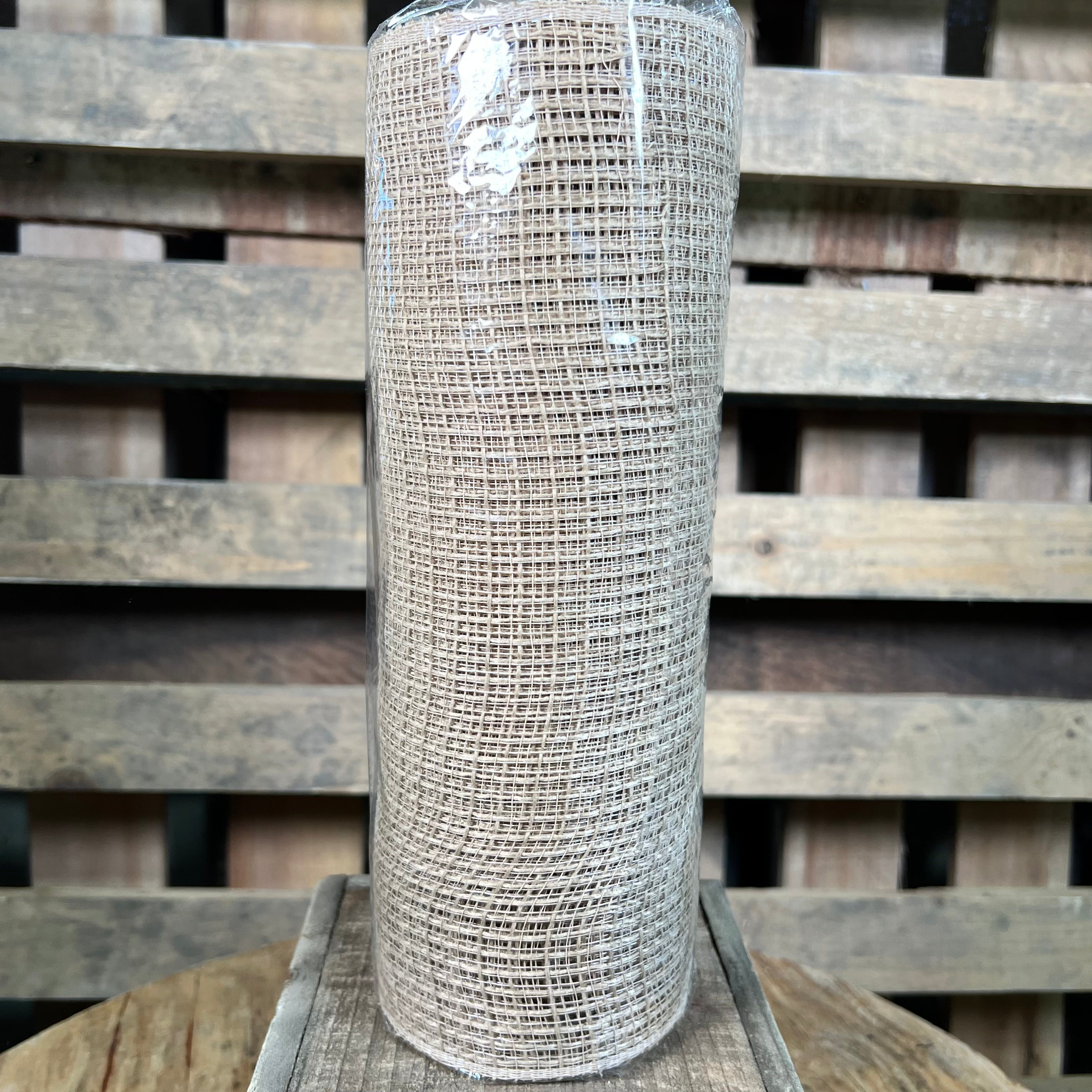 10.25"X10YD FAUX JUTE/PP CHECK - NATURAL - RY831318 – MB Crafts