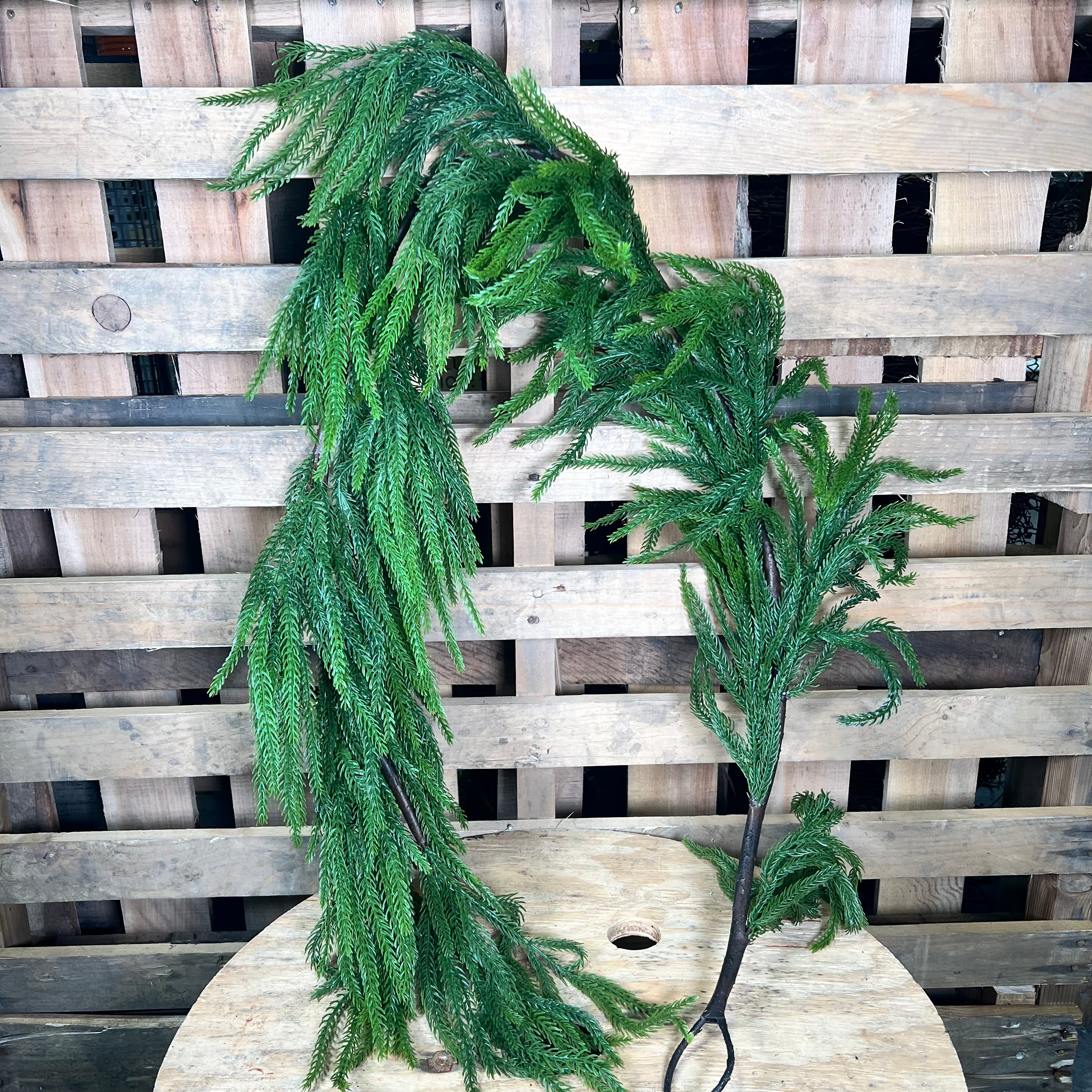 63" Green Norfolk Pine Garland - RS240430 – MB Crafts